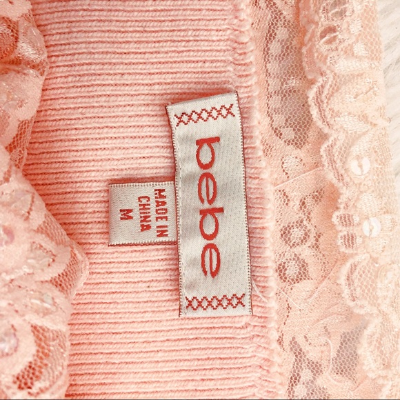 bebe | Sweaters | Bebe Off Shoulder Lace Embellished Sweater | Poshmark